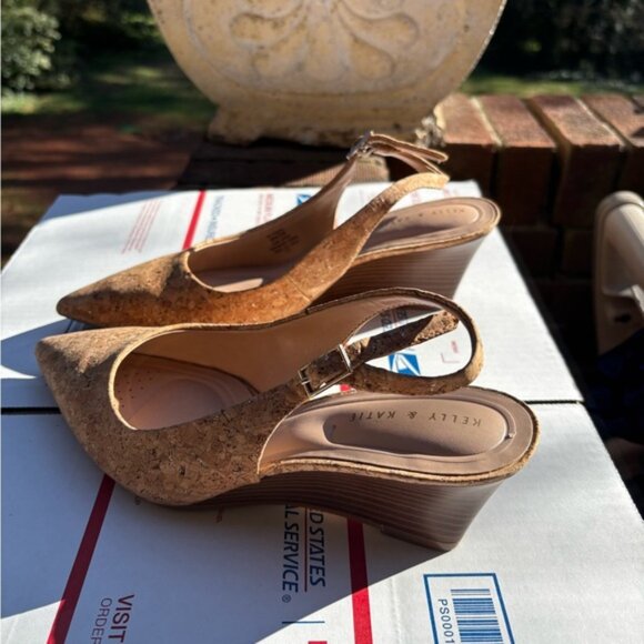 Kelly & Katie | Shoes | Kelly Katie Brown Tan Womens Slingback Shoes ...